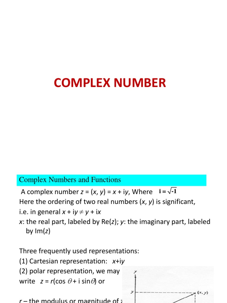 EMTH202 Complex Number Week 5 | PDF | Complex Number | Arithmetic
