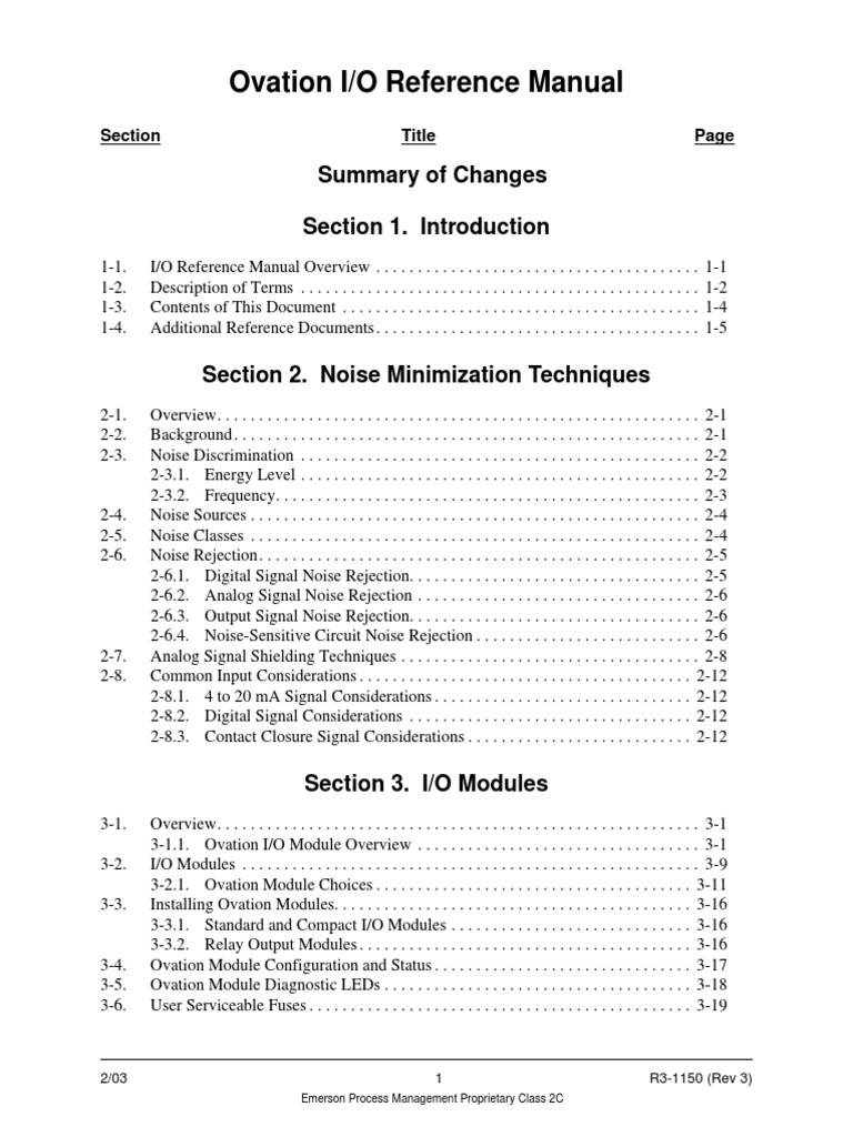 Ovation IO Reference Manual R3 1150 | PDF | Thermocouple | Power Supply