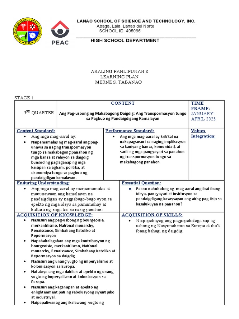 3RD Q Ar-Pan 8 LP | PDF