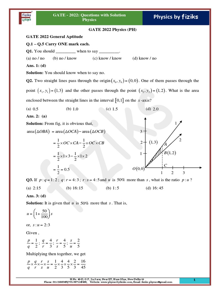 GATE 2022 - Question With Solution Formatted | Download Free PDF | Bipolar Junction Transistor ...