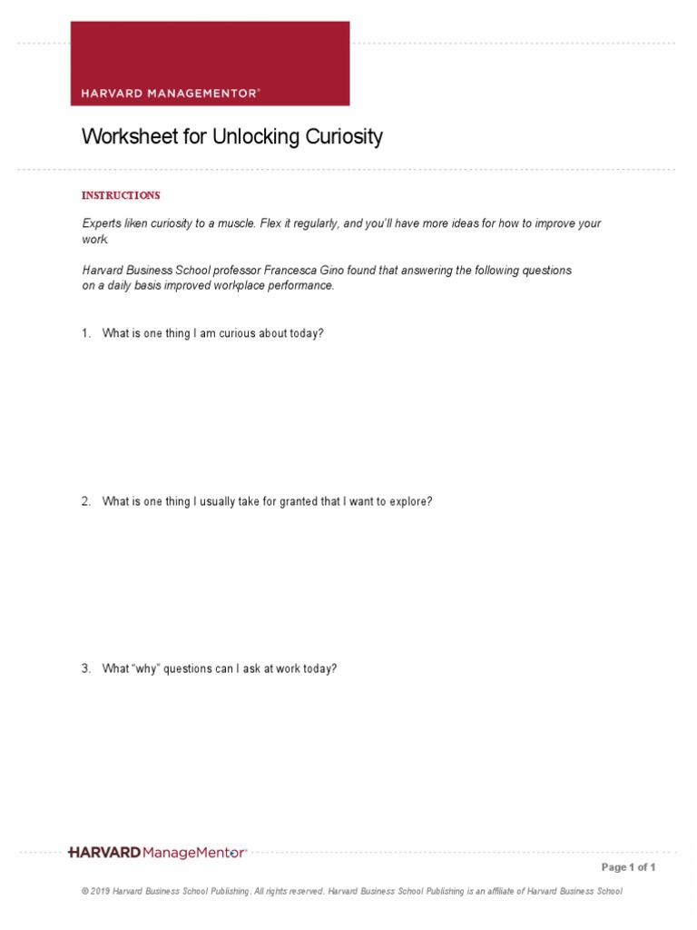 Worksheet Unlocking Curiosity | PDF