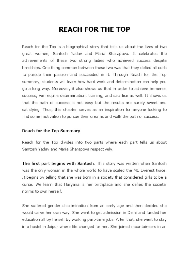 Reach For The Top 1&2 | PDF | Mount Everest