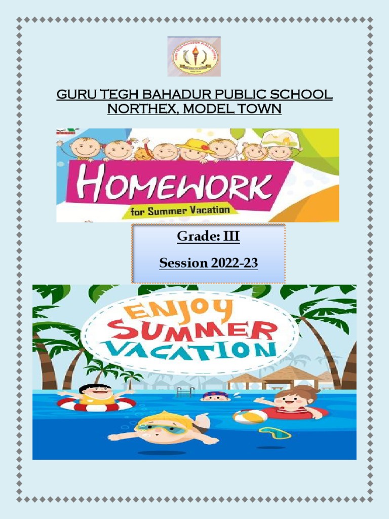 Grade 3 HHW 2022-1 | PDF | Noun | Homework