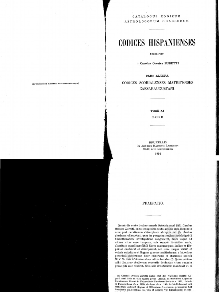 Catalogus Codicum Astrologorum Graecorum 11.2 | PDF