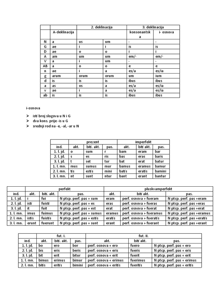 Latinski Gramatika | PDF
