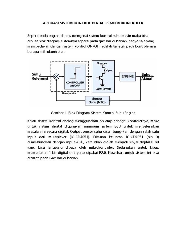 Aplikasi Sistem Kontrol Berbasis Mikrokontroler | PDF