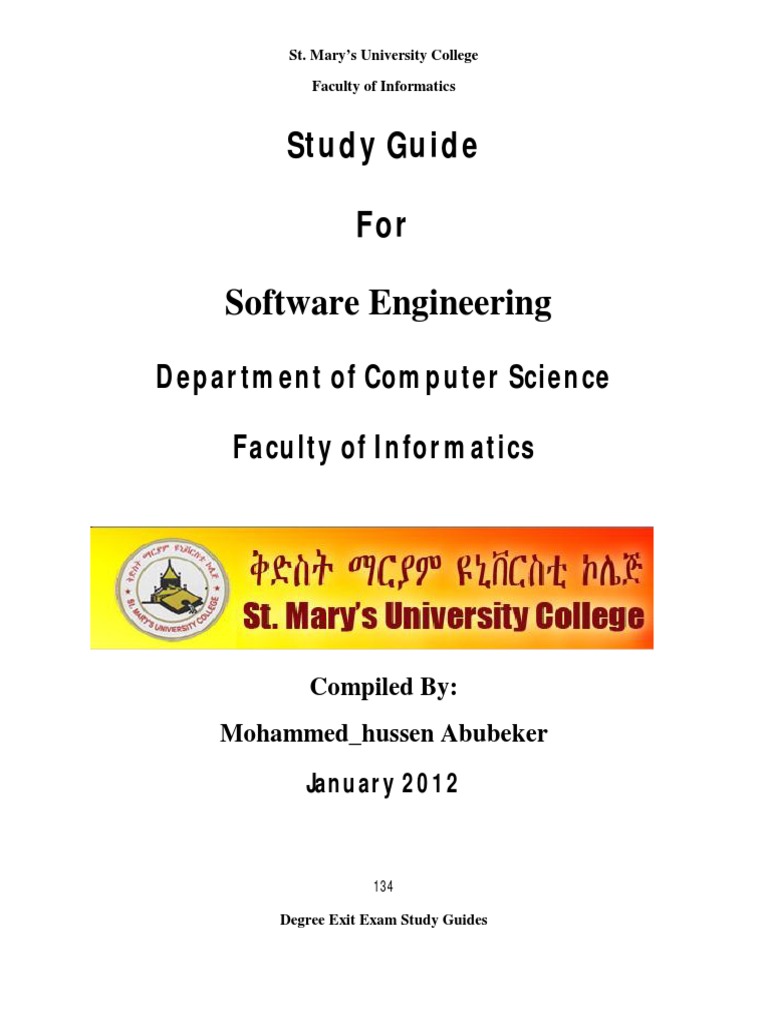 Software Engineering Study Guide | PDF | Conceptual Model | Programming