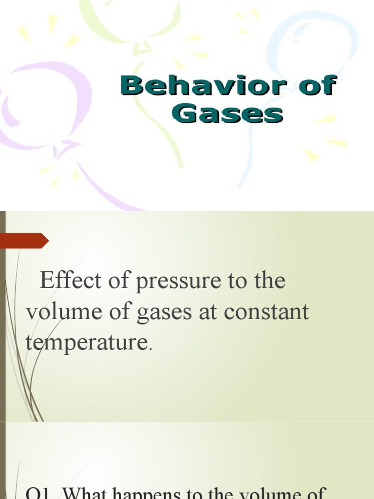 Presentation1 Boyles Law | PDF | Gases | Atmospheric Pressure