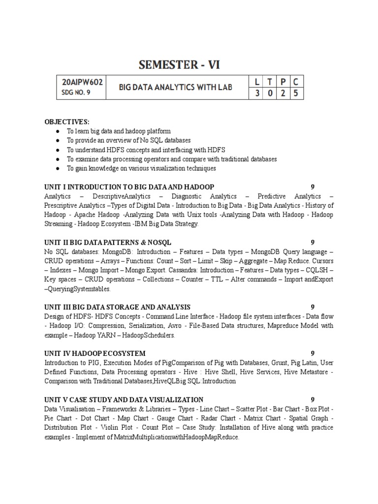 Big Data & Hadoop Course Overview | PDF | Apache Hadoop | Big Data