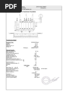 Power Transformer Foundation Design Calculations | PDF