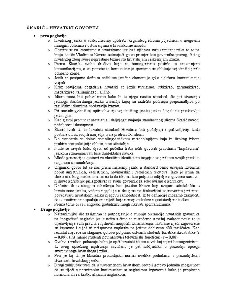 Fonetika I Fonologija - Skripta - Dopunska Literatura | PDF