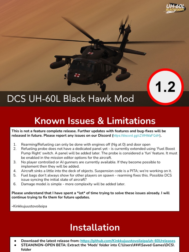 DCS-UH-60L Guide | PDF | Aerial Refueling | Aviation