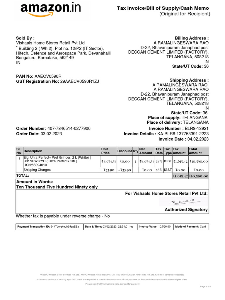 Invoice 1 | PDF | Invoice | Taxes