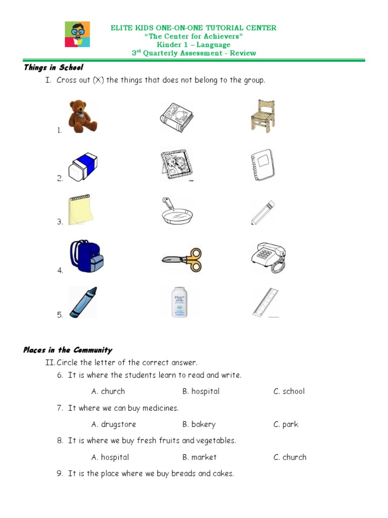 3rd-Quarter Kinder Language | PDF