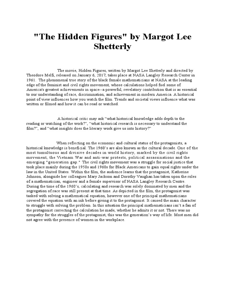 Understanding "Hidden Figures" History | PDF | Hidden Figures