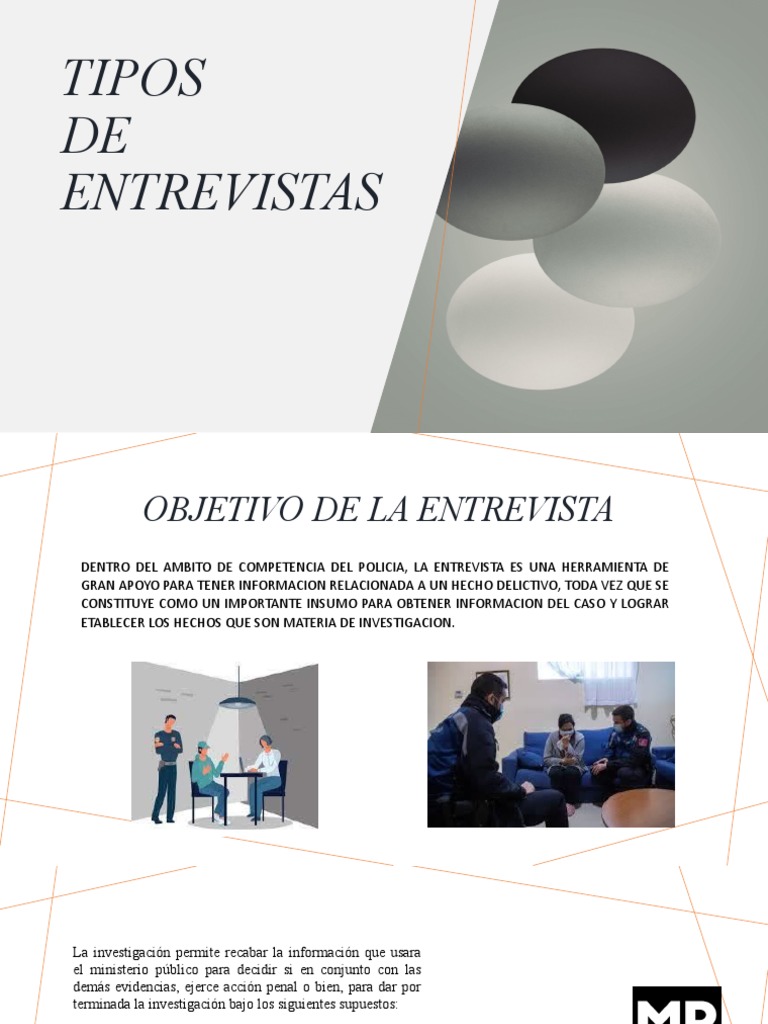 Tipos de Entrevistas | PDF | Policía | Información