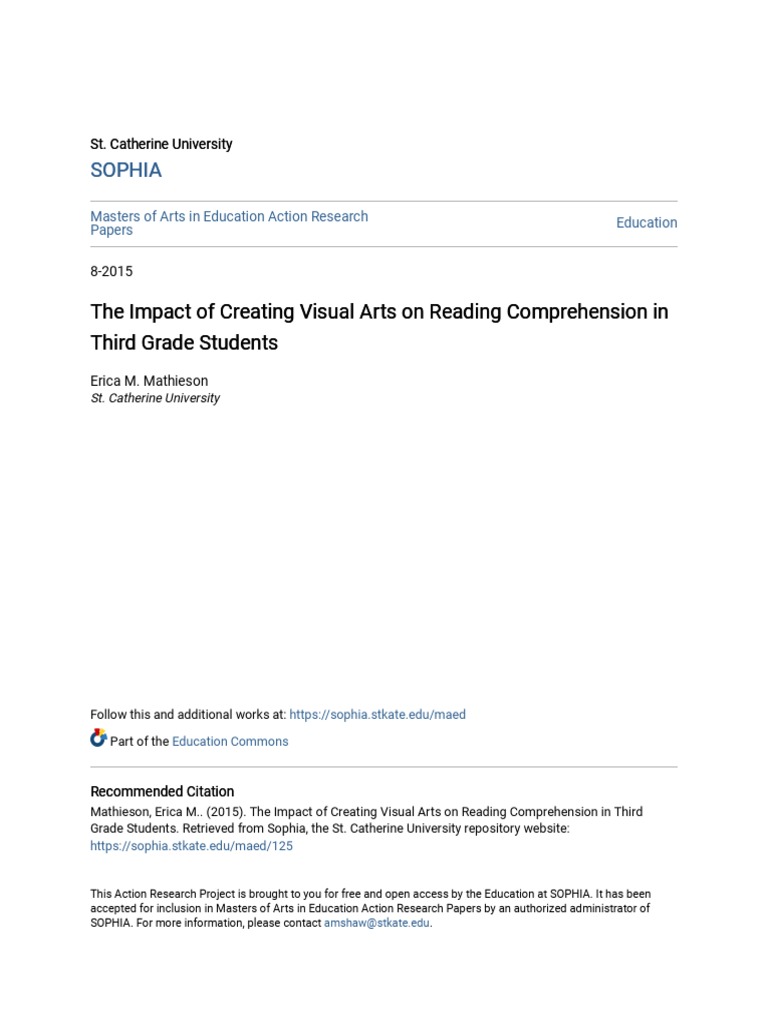 The Impact of Creating Visual Arts On Reading Comprehension in TH | PDF ...