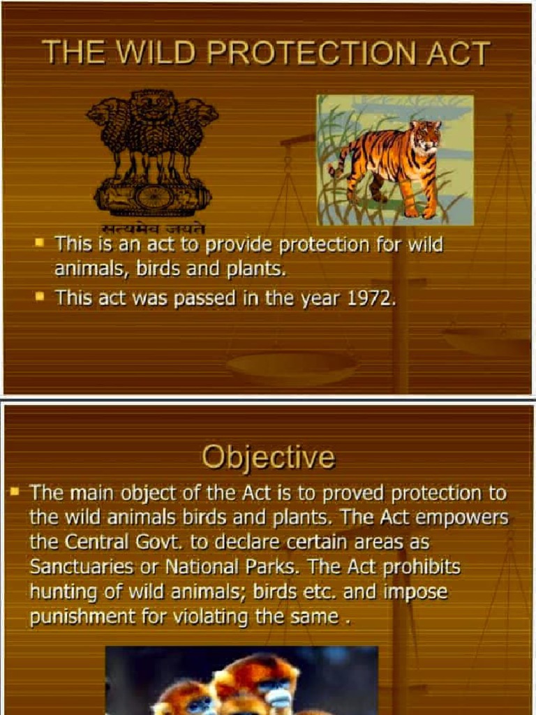 The Wildlife Protection Act | PDF