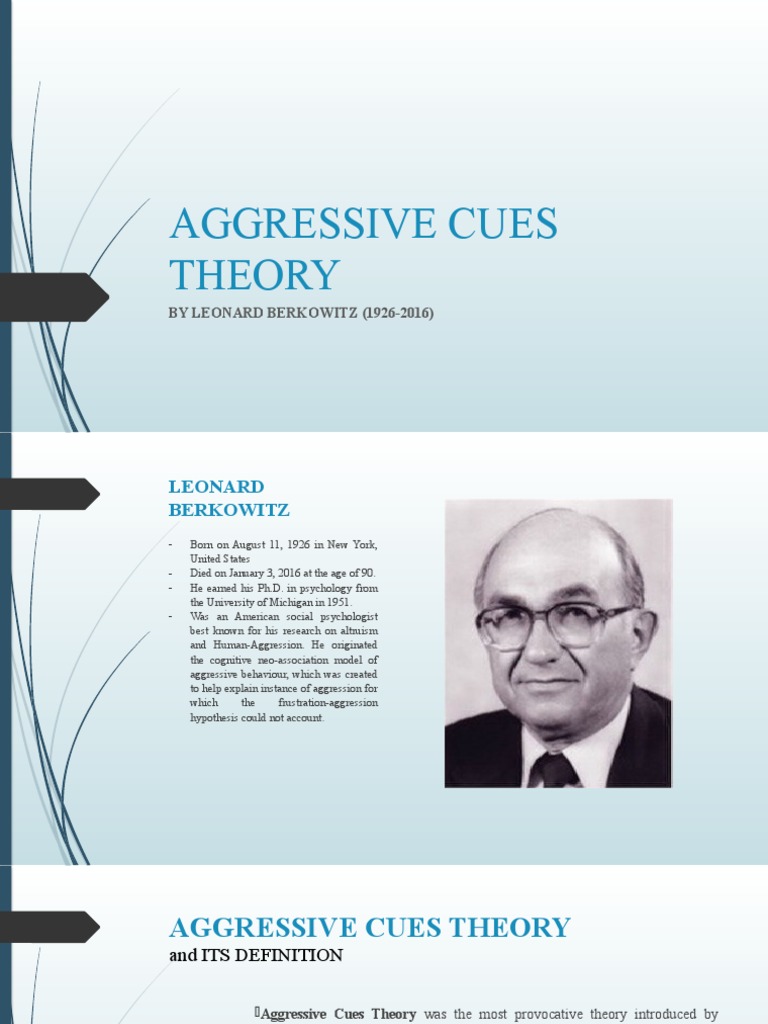 AGGRESSIVE CUES THEORY Presentation | PDF