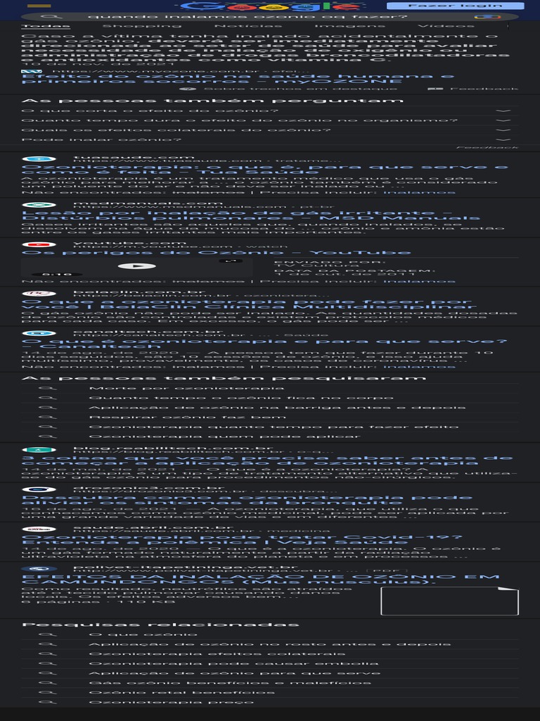 Quando Inalamos Ozonio Oq Fazer - Pesquisa Google | PDF ...