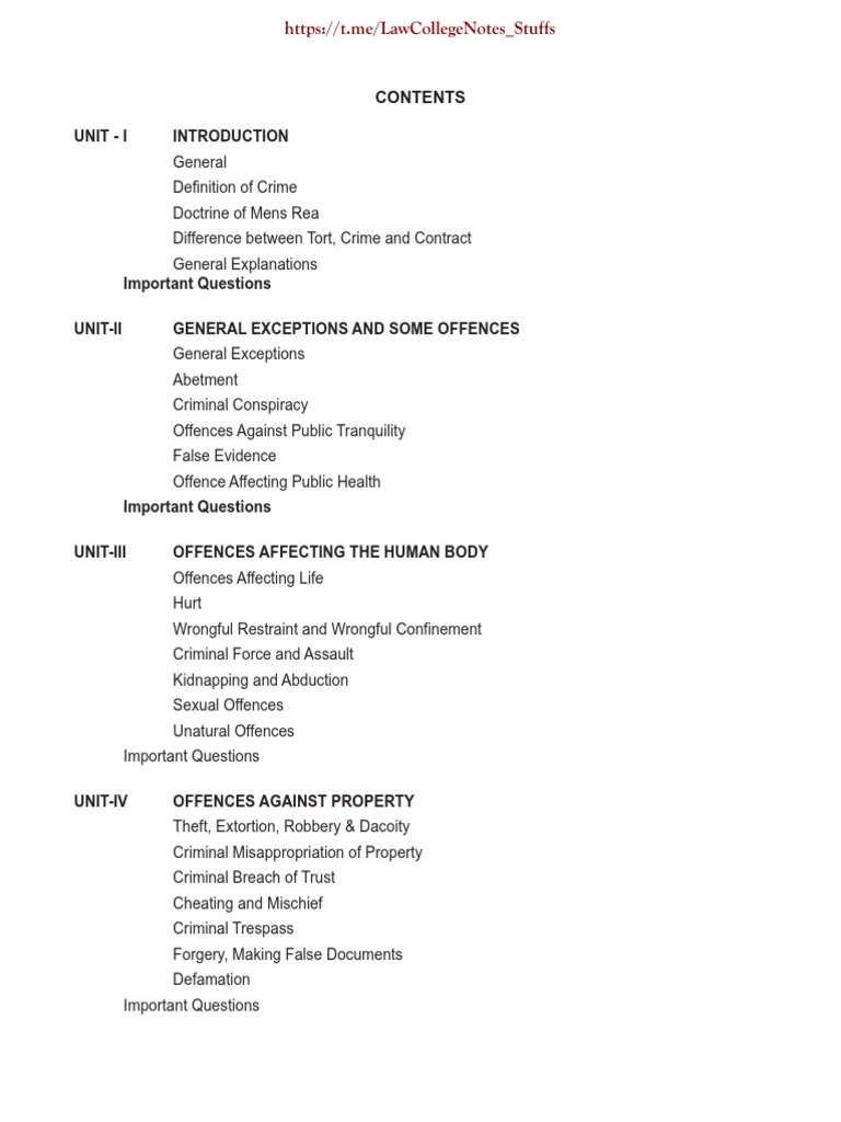 IPC Notes by KAMKUS | PDF | Mens Rea | Tort