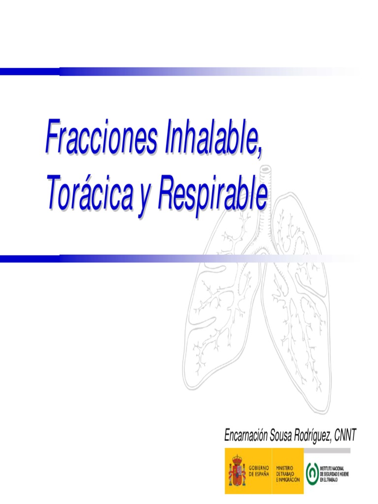Fracciones de Aerosoles y Salud | PDF | Aerosol | Sistema respiratorio