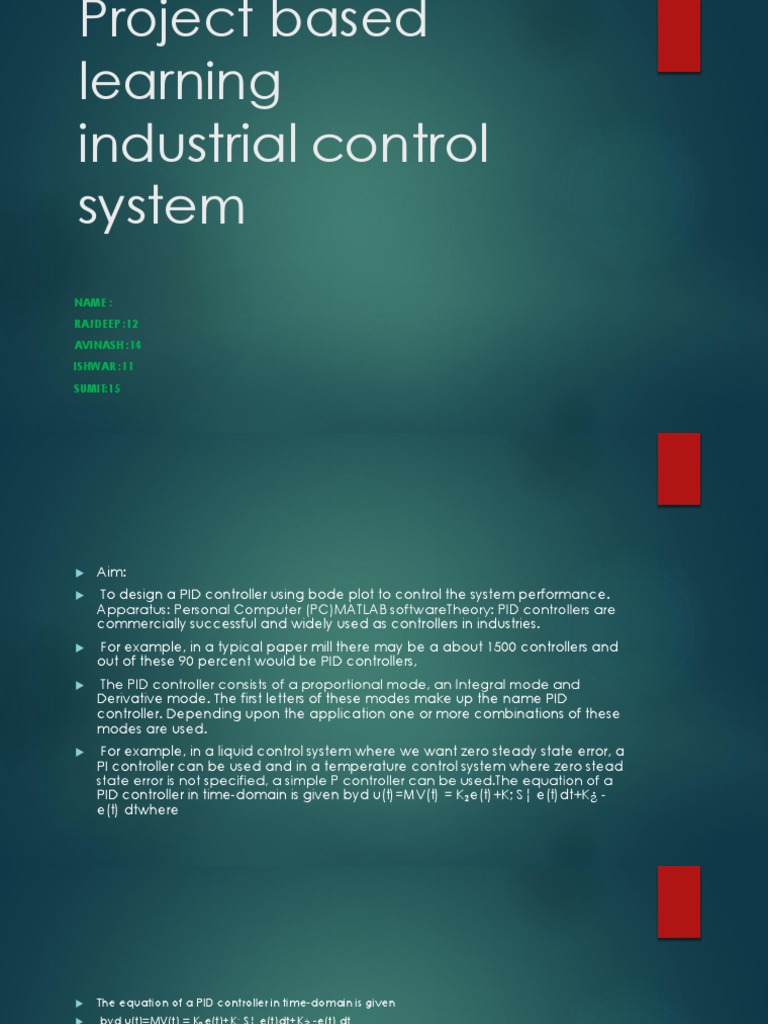 Project Based Learning Ics | PDF | Control Theory | Feedback