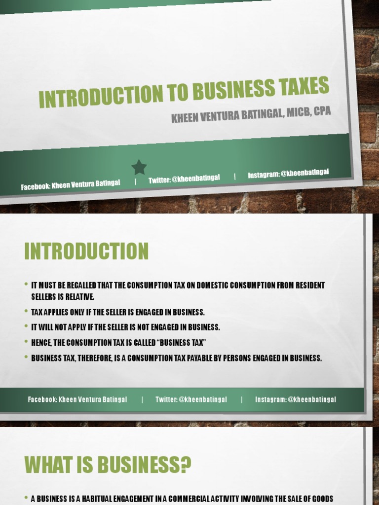 Understanding Business Taxes Explained | PDF | Taxes | Value Added Tax