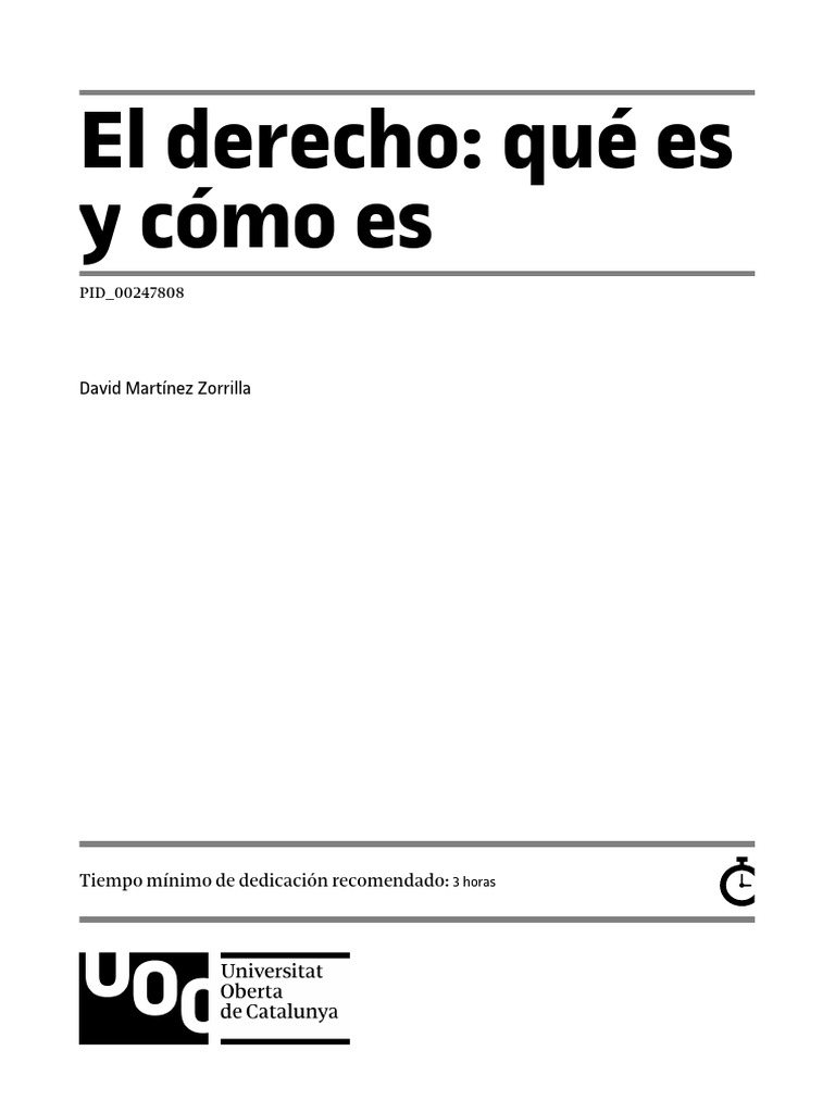 2-El Derecho. Qué Es y Cómo Es | Descargar gratis PDF | Institución ...