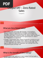 Zero-Rated Sales | PDF | Invoice | Value Added Tax