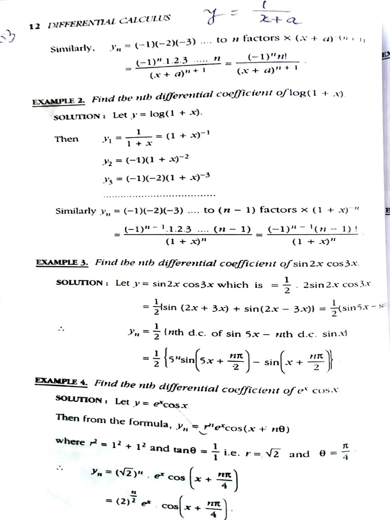 3, Differential Calculus. | PDF | Mathematics | Numbers
