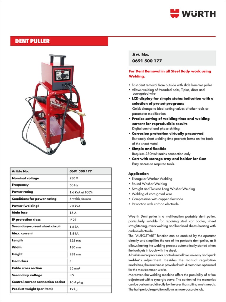 Dent Puller | PDF | Welding | Construction