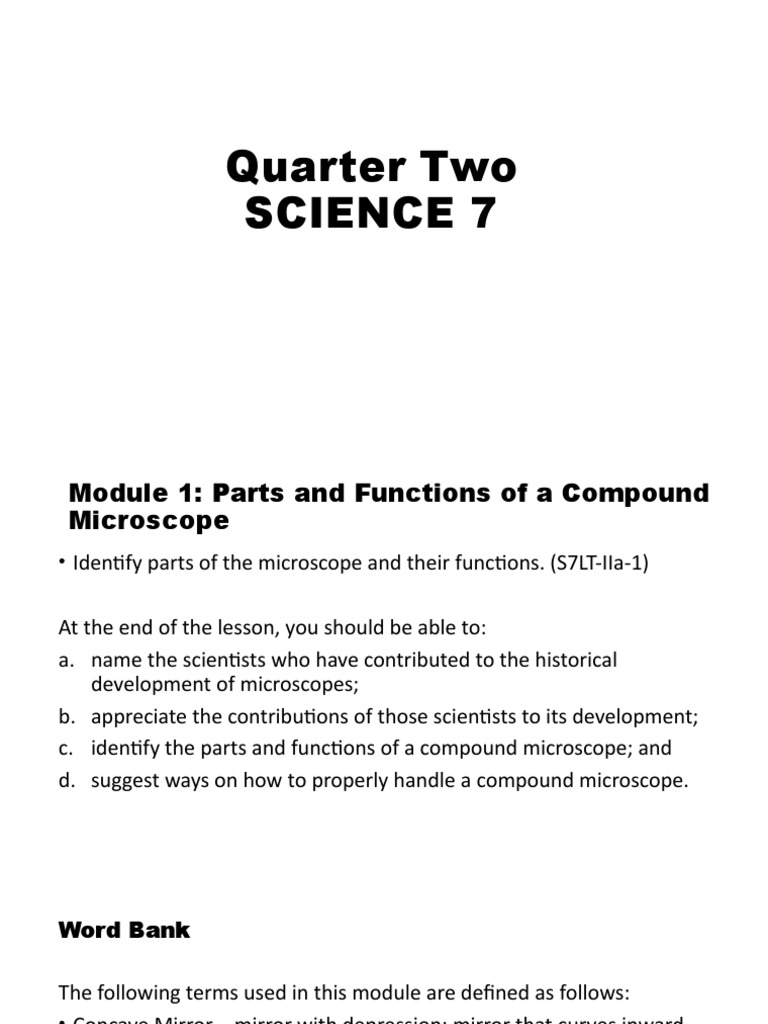 Q2 - Living Things and Their Environment | PDF | Cell (Biology ...