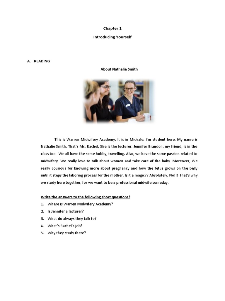 Chapter 1 Introducing Yourself Pdf