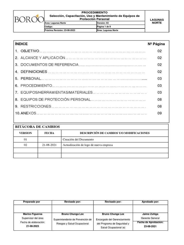 Selección, Capacitación, Uso y Mantenimiento de EPP | PDF | Casco | Guante