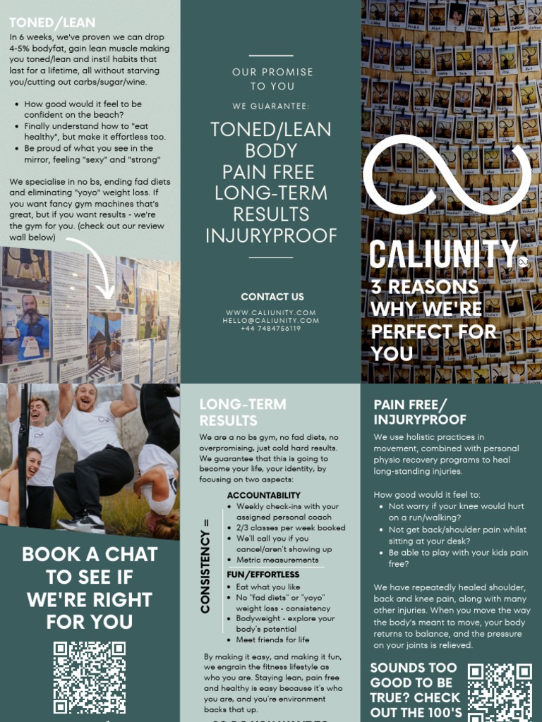 Finished CaliUnity Leaflet | PDF | Weight Loss | Clinical Medicine