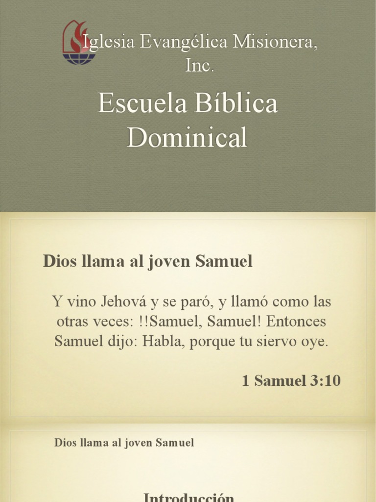 Lección 01 - Dios Llama Al Joven Samuel | PDF | Oración | Samuel