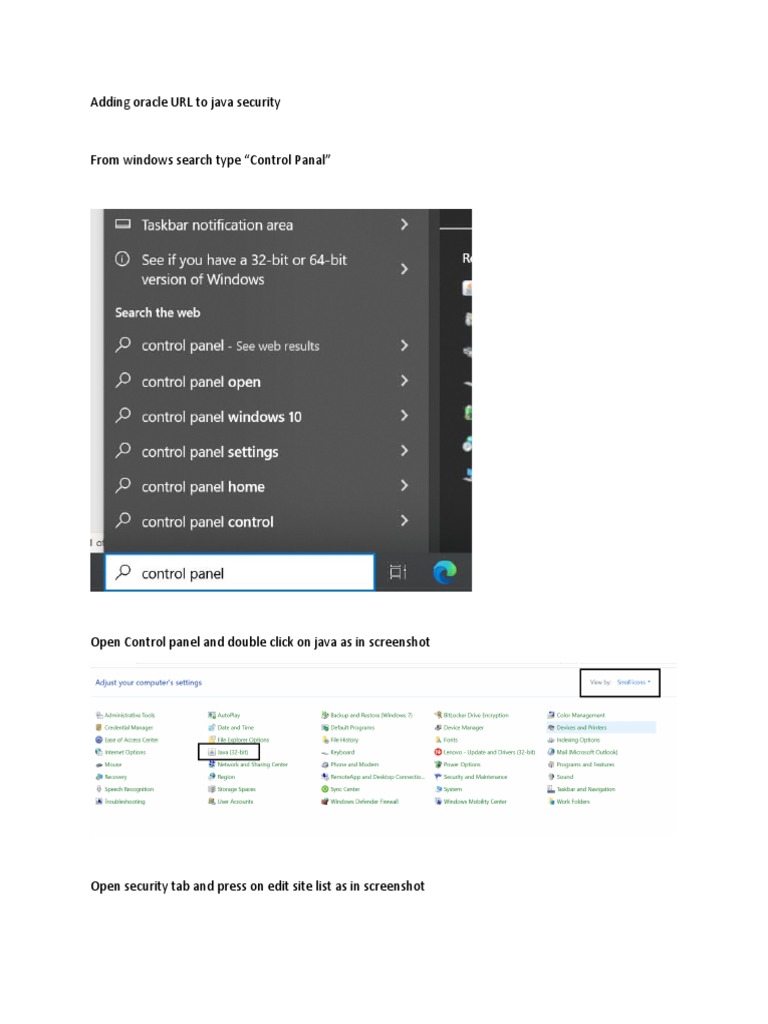 Java Security Setup Guide | PDF