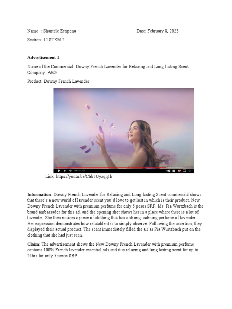 Advertisement | PDF | Advertising | Persuasion