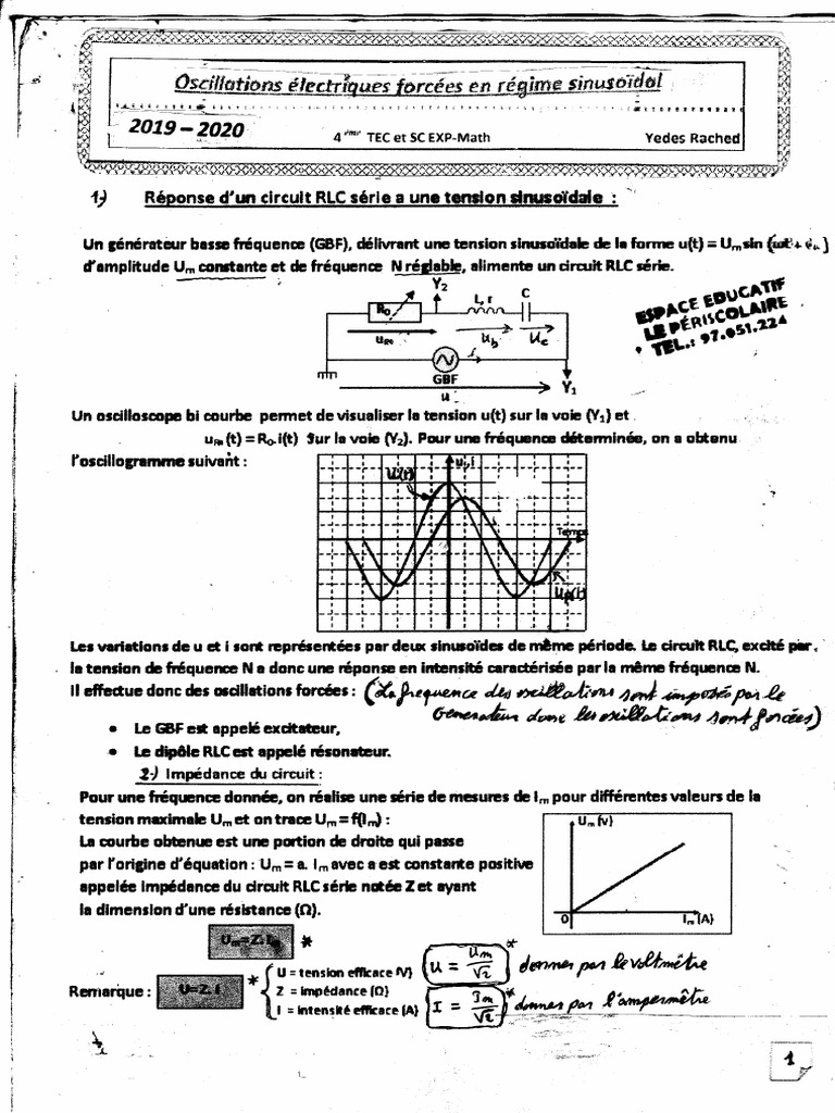 Cour RLC Forcee | PDF