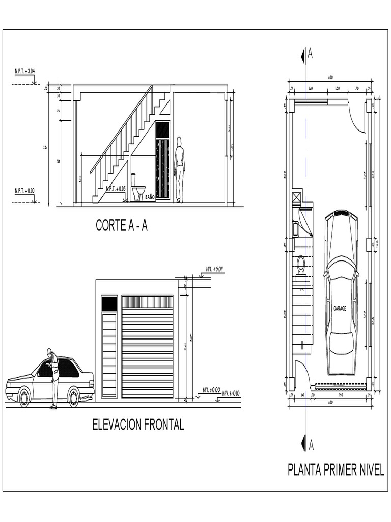Corte y Elevacion | PDF