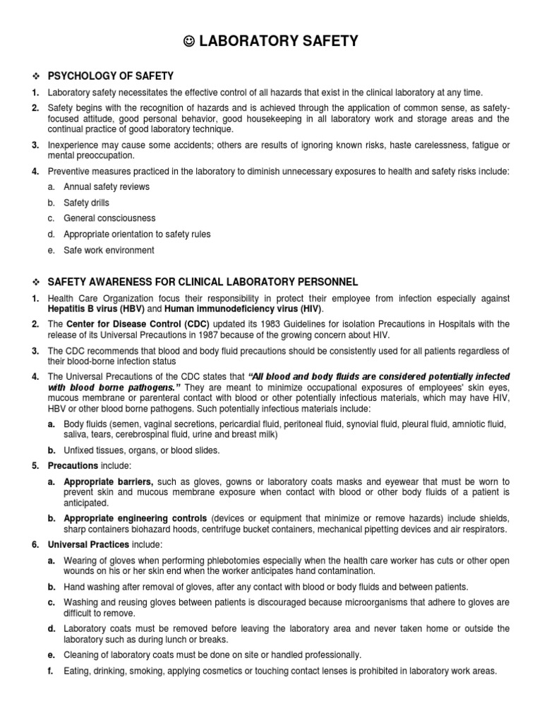 Module 5-Laboratory Safety | PDF | Waste | Laboratories