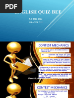 English Quiz Bee | PDF | Poetry | Philippines