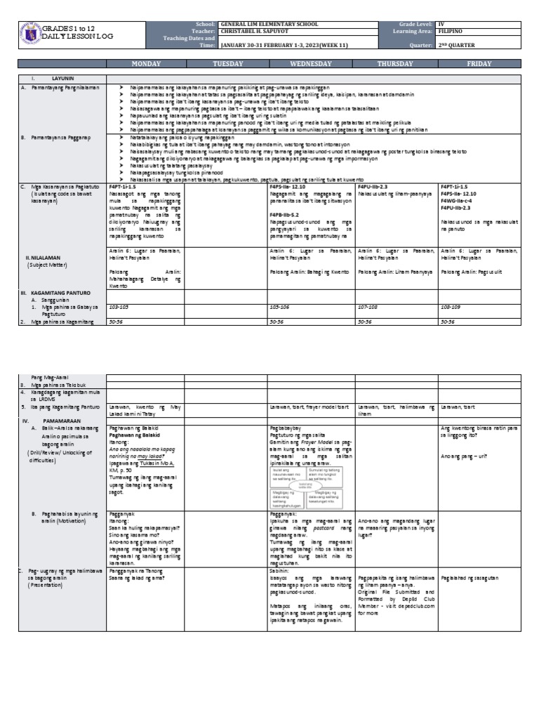 Filipino 4 - Q2 | PDF