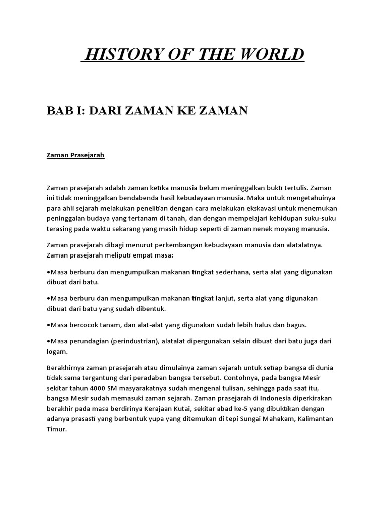 History Of The World Pdf Sejarah Agama Spiritualitas