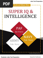 Pakistan Air Force Test Sample Paper | PDF | Question | Intelligence