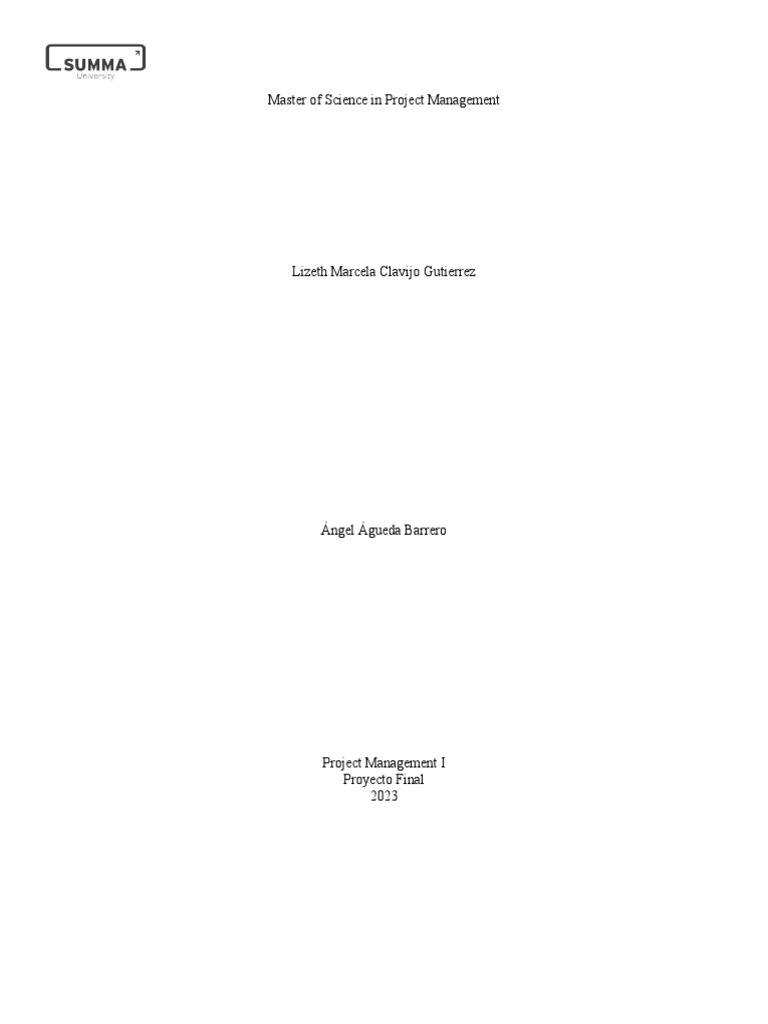 Caso Unidad 3project Management I | PDF | Business