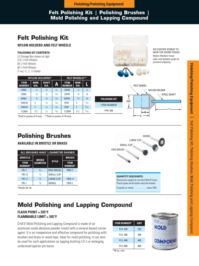 Polishing Accessories | PDF | Manufactured Goods | Procedural Knowledge