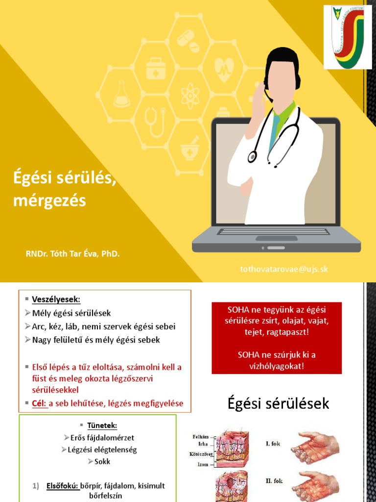 Elsősegélynyújtás TTE 6. Égési Sérülés Mérgezés | PDF