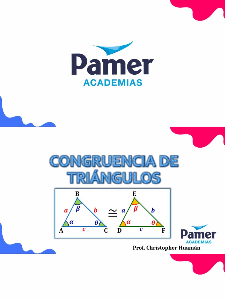 Ciclo SM Escolar - Tema 02 - Congruencia de triangulos y aplicaciones ...